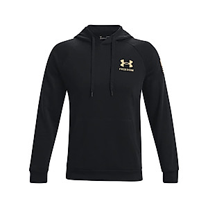 Under Armour mens New Freedom Flag Hoodie, Black (002)/None, X-Large
