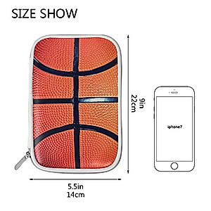 Pencil Case Ball Basketball Pencil Bag Pen Pouch Big Capacity Makeup Brush Bag for Kids Girls Boys Women School College