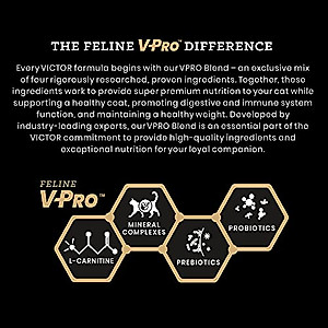 Victor Super Premium Cat Food – Mers Feline Dry Cat Food with Chicken, Beef, Pork and Fish Meal Proteins for Normally Active Cats – All Breeds and All Life Stages from Kitten to Adult, 5 lb
