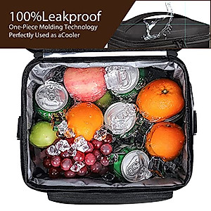 Movker Large Tactical Lunch Bag for Men - Lunch Box with Bottle Pouch, Insulated and Leakproof Cooler, Perfect for Work, Camping, and Fishing