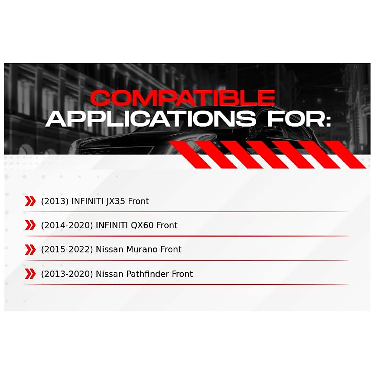 R1 Concepts Front Brakes and Rotors Kit |Front Brake Pads| Brake Rotors and Pads| Ceramic Brake Pads and Rotors |Hardware Kit|fits 2013-2022 INFINITI JX35, QX60; Nissan Murano, Pathfinder