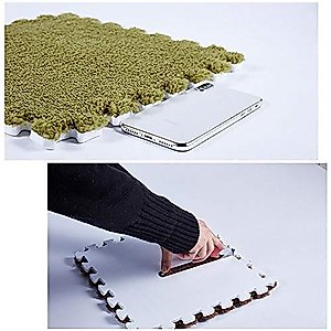 ALGFree Soft Foam Play Mats, Suede Interlocking Tiles Non-Slip Splice Protective Flooring Mats Childrens Room Crawling Mat， 30x30x1cm，Free Splicing (Color : E, Size : 20pcs)