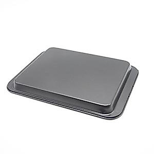 Little Small Baking Sheets Nonstick Set of 2 (9.5inch X 7.1inch) - SS&CC 8 Inch Nonstick Baking Toaster Oven Tray Cookie Sheets, 1 or 2 Person Household