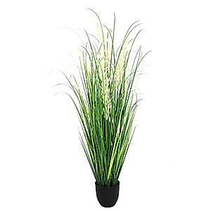 GUYUSO Artificial Grass Plant 45in Tall Artificial Pampas Grass Indoor Grass Plant for Home Decoration