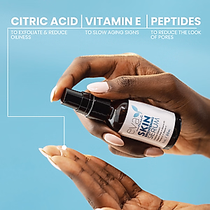 Licorice Extract Skin Brightening Serum by Eva Naturals - Face Serum for an Even Complexion - With Peptides, CoQ10 and Vitamin E