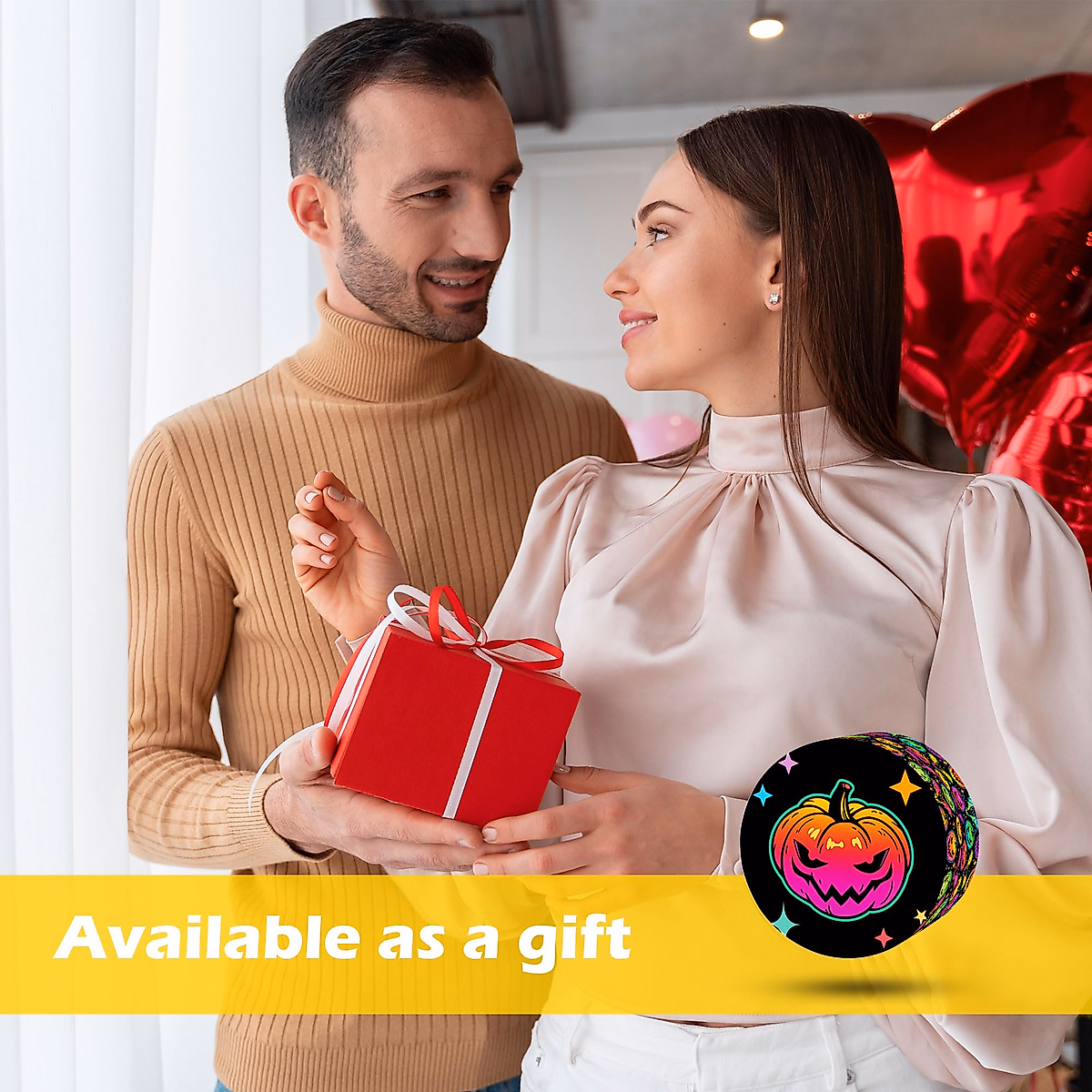 Hasbud Spice Grinder (2.5", Pumpkin Pattern)