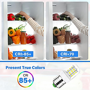 DUMILOO Upgraded KEI D34L Refrigerator Bulb 5304511738 LED Refrigerator Light Bulbs Compatible with Frigidaire Kenmore Electrolux Refrigerator Light Bulb Replacement (3.5W 120V White Light) 2 Pack