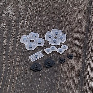 Micro Traders 3 Sets Conductive Silicon Button Pads Controller Button Replacement Repair Part Compatible with Sony Playstation 4 PS4 Controller