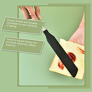 DOITOOL Crepe Spreader and Spatula Set, 2Pcs Stainless Steel Crepe Spreader Tool T Shape Crepe Maker Spreading Tool for Bakery