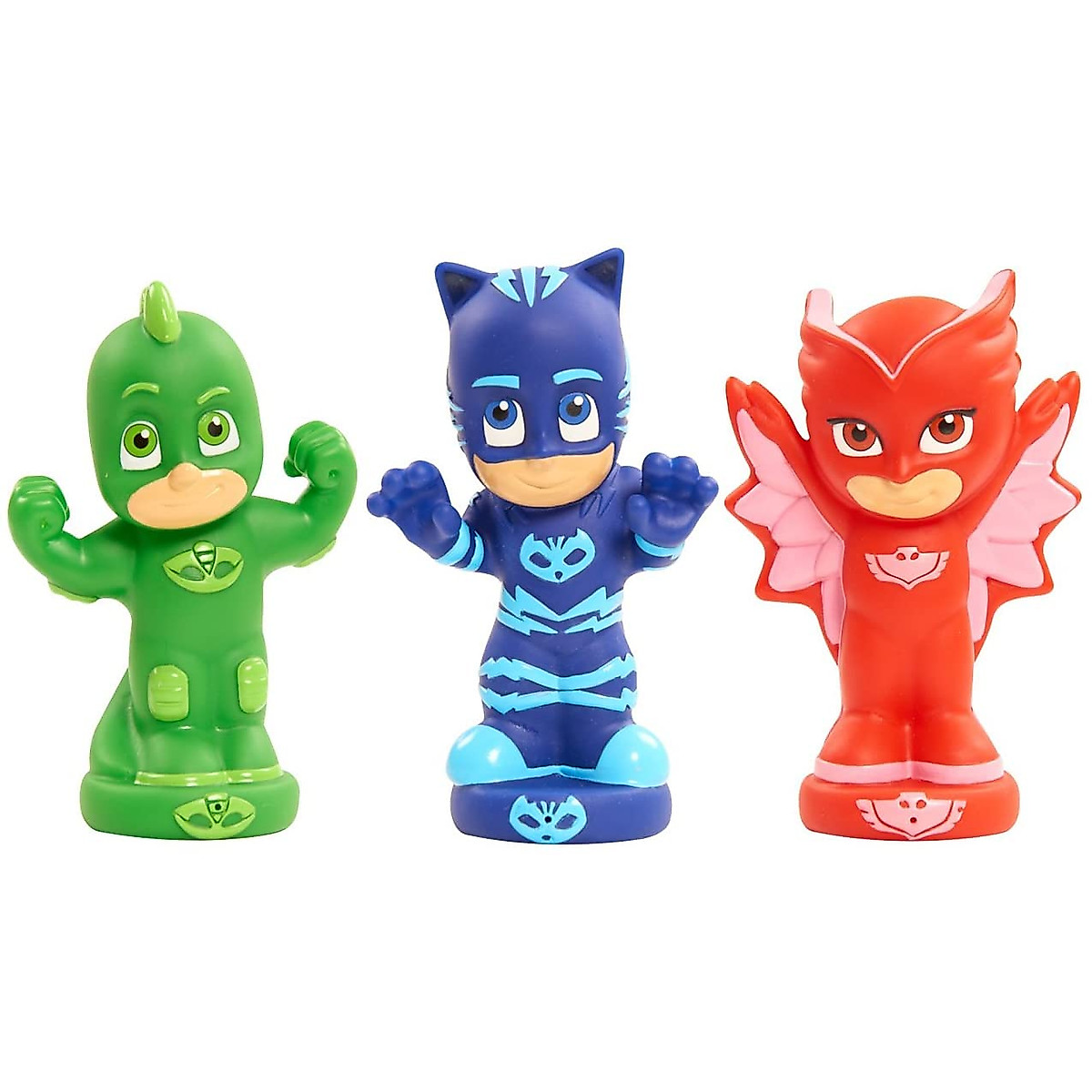 PJ Masks Bath Toy Set, Includes 7-inch Catboy, Gekko, and Owlette Water Toys for Kids, Kids Toys for Ages 3 Up by Just Play