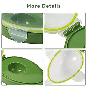 Lynetoo Avocado Saver Keeper Container Storage Box Holder Crisper Reusable with Pit Storage for Refrigerator 1Pcs