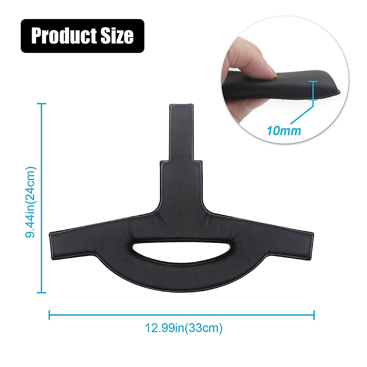 AMVR PU Leather Sponge Cover Pad Head Strap Replacement Compatible for HTC Vive or Vive Pro Deluxe Audio Strap