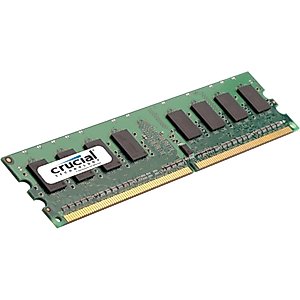 Crucial 8GB Single DDR3 1600 MT/s (PC3-12800) CL11 Unbuffered ECC UDIMM 240-Pin Server Memory CT102472BA160B