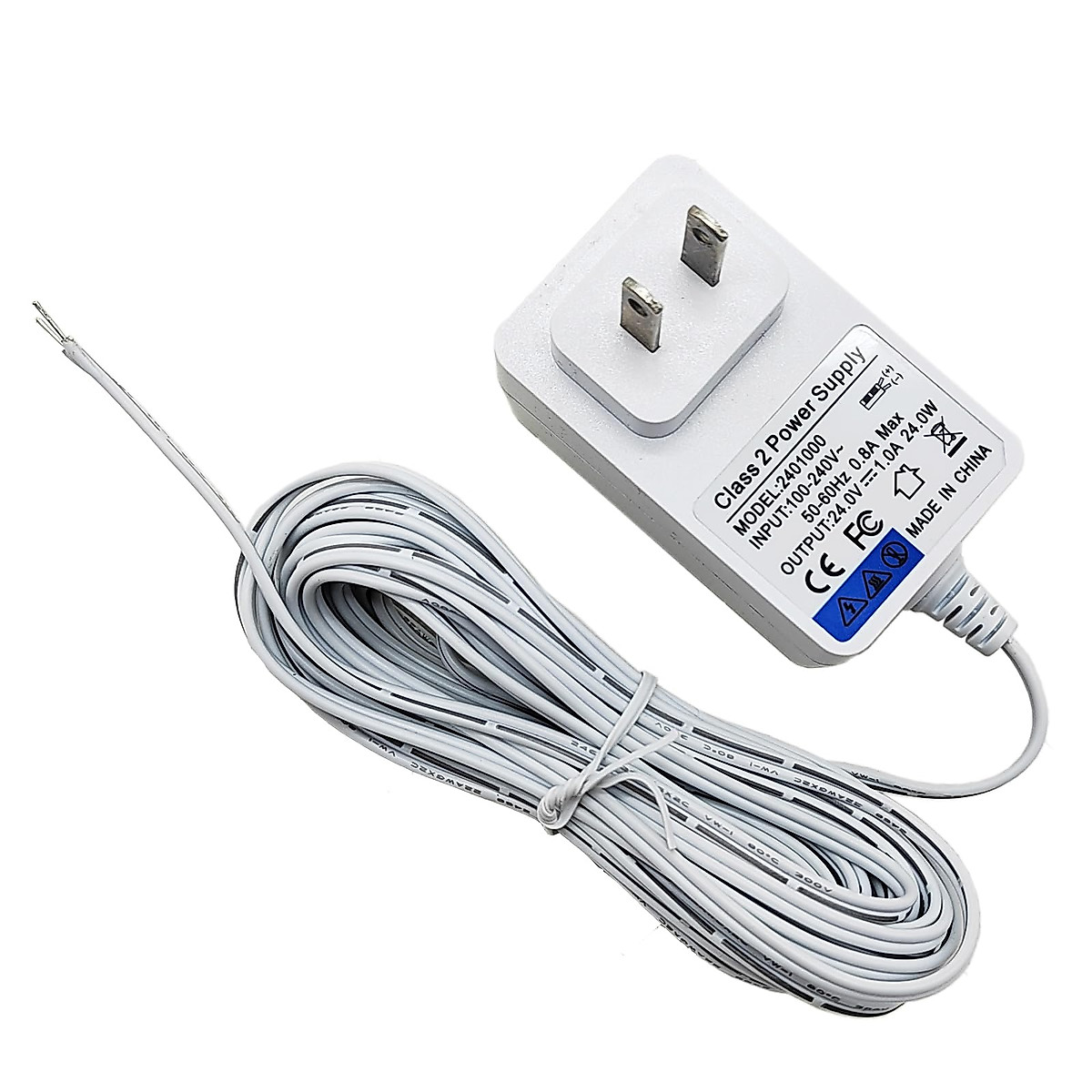 24V c Wire Adapter for Smart Thermostat - 26.2ft Long nest Power Connector，Ring doorbell Power Adapter Fits Ring, Nest Hello, Wyze, Eufy Video Doorbells and Ecobee,Sensi,Nest,Honeywell Thermostat