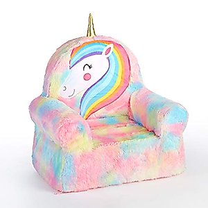 Heritage Kids Figural Foam Character Unicorn Chair, Ages 3+