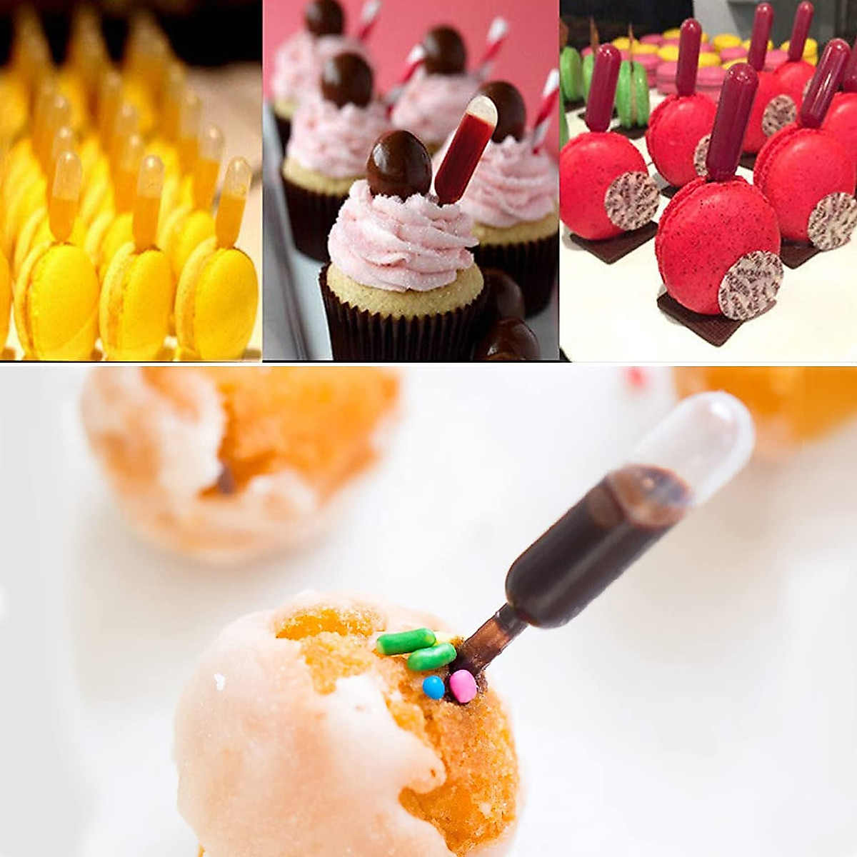 200Pcs 0.2ML Clear Disposable Plastic Transfer Pipettes, Mini Eye Droppers, Suitable for Science Laboratory, Essential Oils Pipettes Makeup Tool