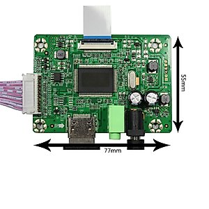 13.3 inch 1920x1080 FHD 400nit 30pin eDP IPS LCD Screen and HDMI Controller Board, for Raspberry PI/Smart Mirror/DIY sub Display