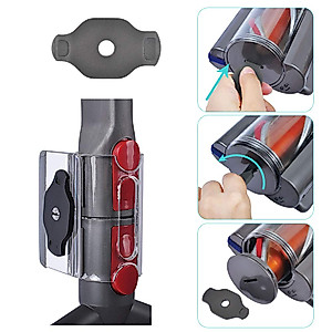 KEEPOW Accessory Holder Attachment Clip Compatible with Dyson V11 V10 V8 V7 Vacuum Cleaner with Roller Brush Key