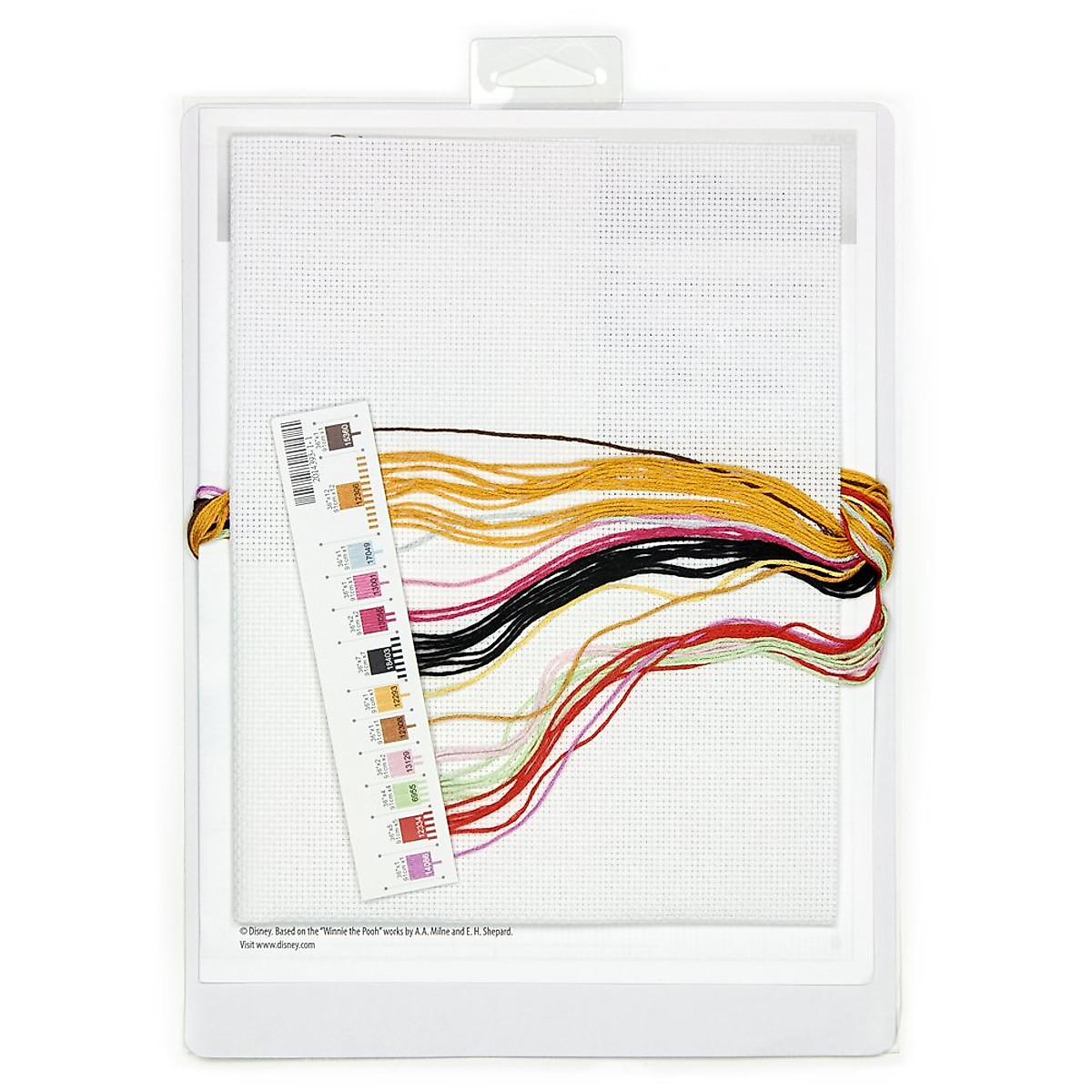 Dimensions 70-35357 Disney Winnie The Pooh Birth Record Counted Cross Stitch Kit, Winnie The Pooh Cross Stitch, 8" x 10"