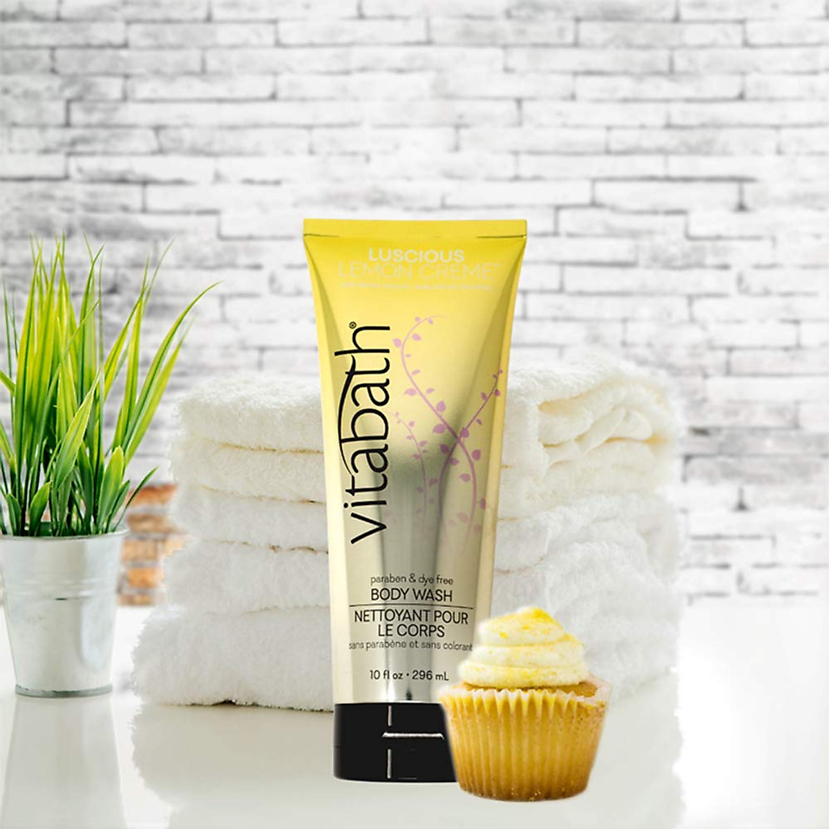 Vitabath Luscious Lemon Creme Body Wash for Unisex - 10 oz Body Wash