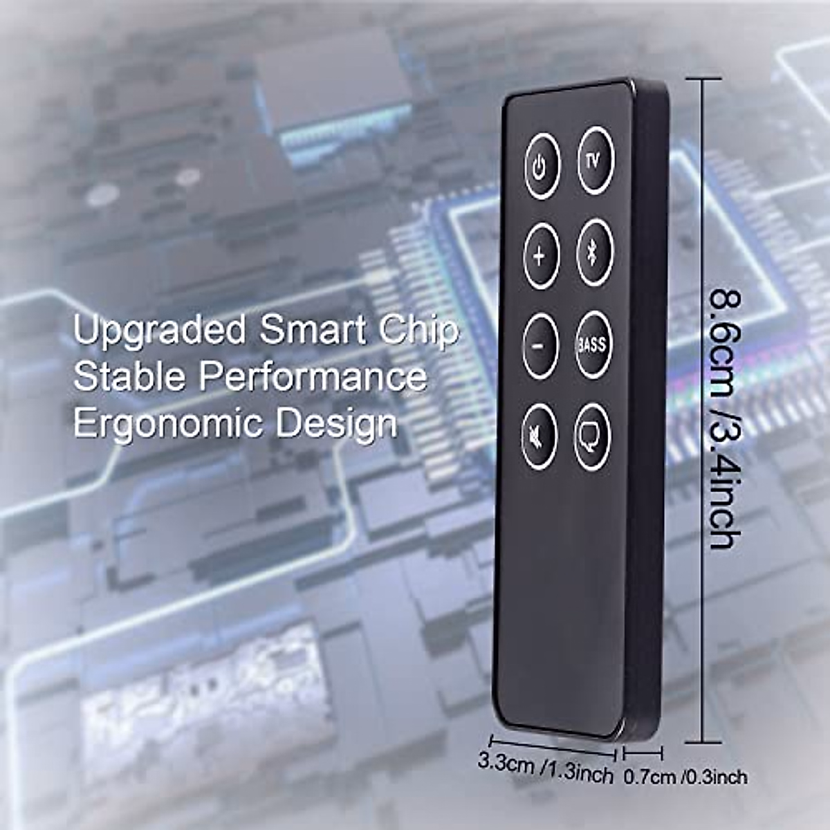 CHUNGHOP Bluetooth Remote Control Compatible with Bose Solo 5 10 15 Series ii TV Sound System 732522-1110 418775 TV Soundbar System, for Bose Solo Series II TV Speaker Remote (with CR2025 Battery)