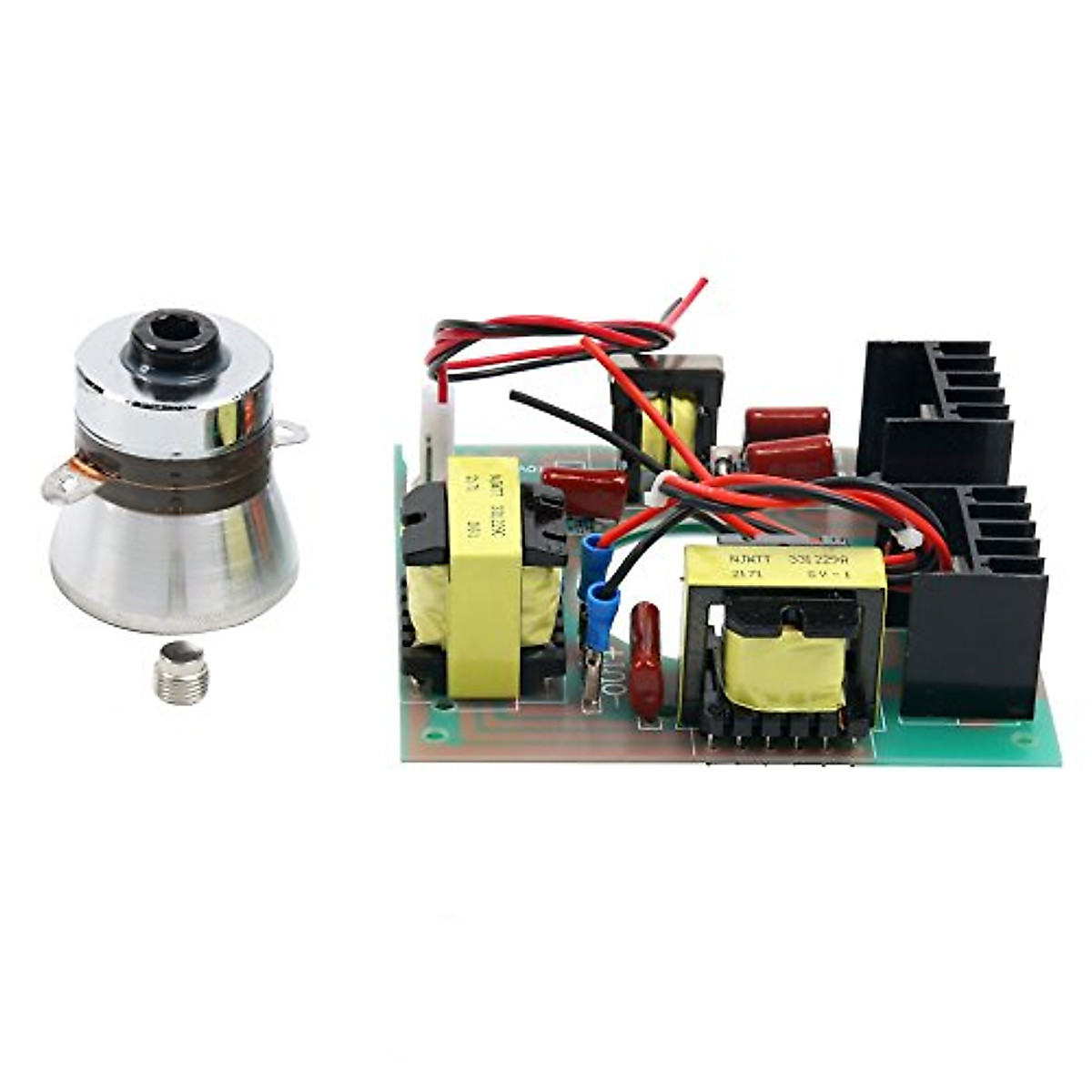YaeCCC 60W 40KHz Ultrasonic Cleaning Transducer Cleaner + Power Driver Board 110V AC