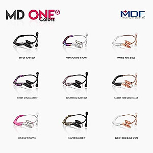 MDF Rosegold MD One Stainless Steel Stethoscope, Adult, White Tube, Rosegold Chestpieces-Headset, MDF777RG29