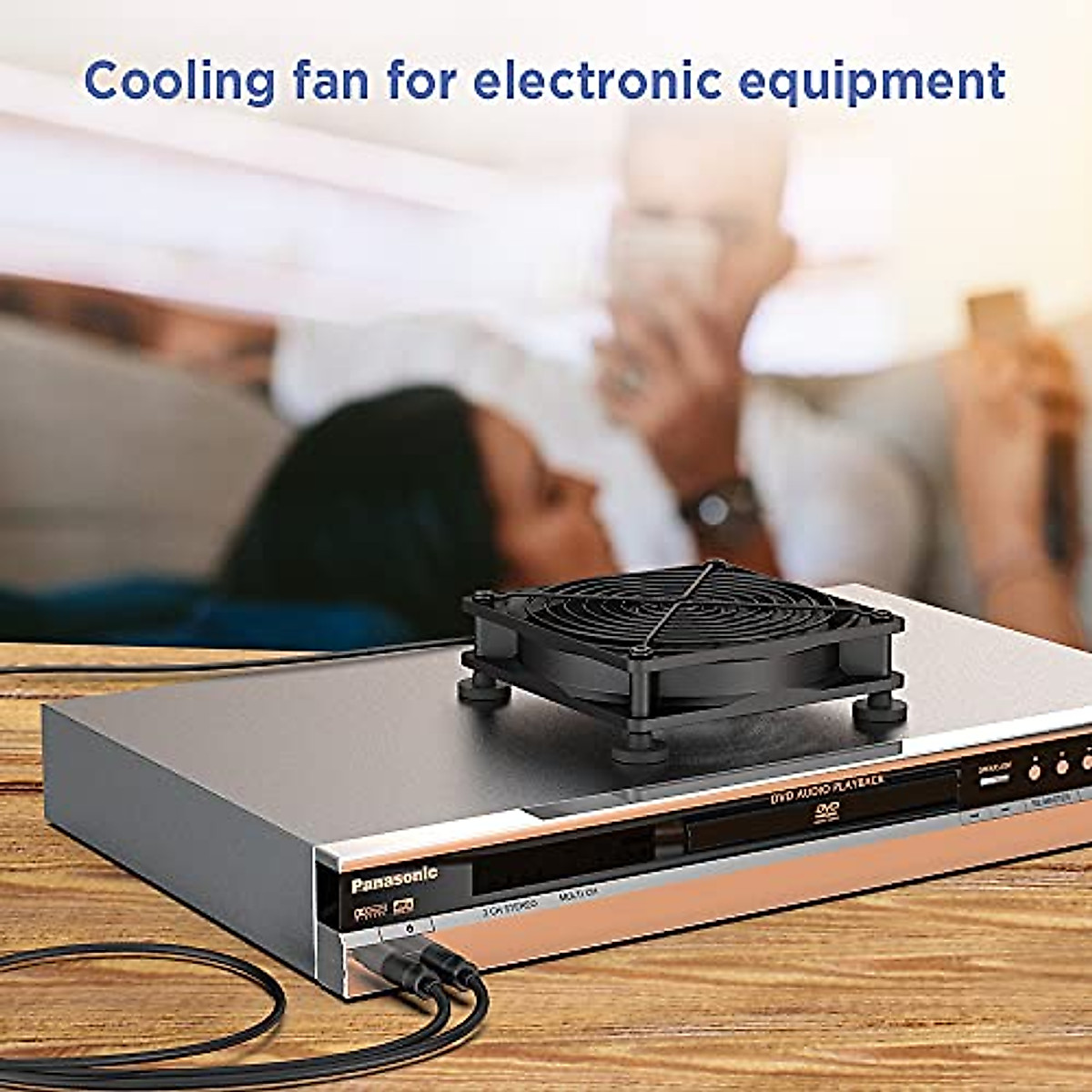 EasyAcc PC Cooling Fan PC Fan Ultra Quiet USB Fans 【120mm 1700 RPM 】 UL-Certified for Receiver DVR Playstation Xbox Computer Cabinet Cooling