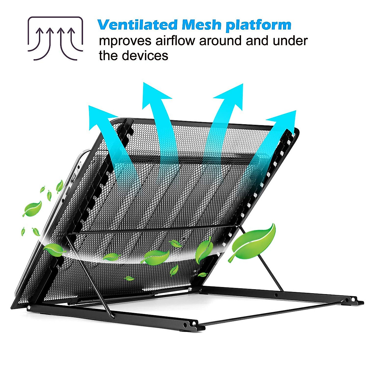 IMAGE Large Version Stand Ventilated Adjustable Light Box Laptop Pad Stand, Multifunction(12 Angles) Skidding Prevented Tracing Holder for AGPtek/Huion A3 A4 LED Tracing Light Pad & Diamond Painting