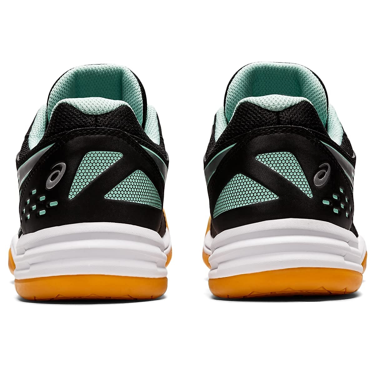 ASICS Kid's UPCOURT 4 Grade School Volleyball Shoes, 3, BLACK/FRESH ICE