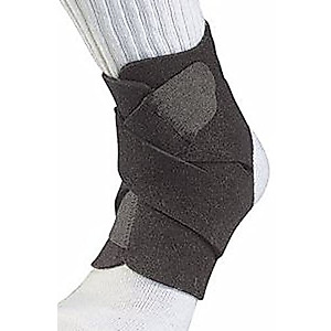Mueller Adjustable Ankle Support, Black, One Size