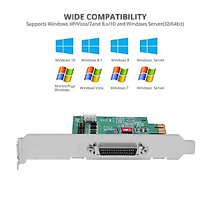 SIIG DP CyberSerial 4S PCIe, 16550 UART, Baud Rates up to 921Kbps, PCIe 2.0 x1 to 4X RS-232 Male 9-pin DB9, RS-232 5V or 12V Power, ASIX AX99100 Chipset, Dual-Profile,TAA Compliant JJ-E40011-S5