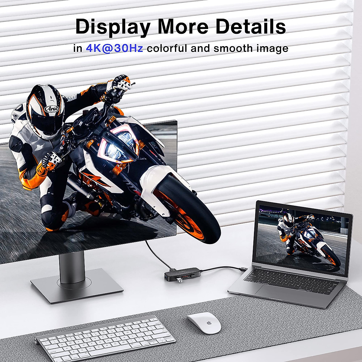 USB C Laptop Docking Station, iVANKY 7-in-1 87W PD Dock, 4K HDMI Extend Display Thunderbolt 3/4 Dock Hub for MacBook, Dell, HP, Lenovo, Surface, etc, USB 3.0, SD/TF