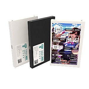 EDIY 5 inch IPS USB Mini Screen AIDA64 PC CPU RAM HDD Data Monitor Computer Temperature Display Type-C 800 x 480 Sub Screen, black 5inch