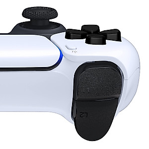 eXtremeRate Ergonomic Split Dpad Buttons (SDP Buttons) for PS5 Controller, Black Independent Dpad Direction Buttons for PS5 Edge, for PS4 All Model Controller - Controller NOT Included