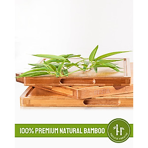 Extra Large Cutting Board for Kitchen, BEZIA 23" x 18" Thick Chopping Butcher Block with Juice Groove, 100% Natural Bamboo Cheese Charcuterie Carving Serving Board Tray for Meat, Fruit, & Snacks