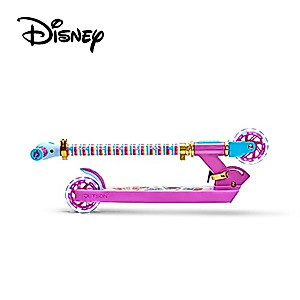 Jetson Disney Princess Kick Scooter, Foldable with Light Up Wheels, Adjustable Handlebar Height, Pink