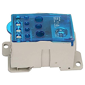 LANTRO JS 400A Din Rail Distribution Box, Din Rail Terminal Block Distribution Box Electric Wire Connector Universal Power Junction Box for Power Distribution Cabinets