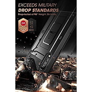 SUPCASE Unicorn Beetle Pro Series Phone Case for Samsung Galaxy A50/A30s, Built-in Screen Protector Full-Body Rugged Holster Case for Galaxy A50 2019 Release (Black)