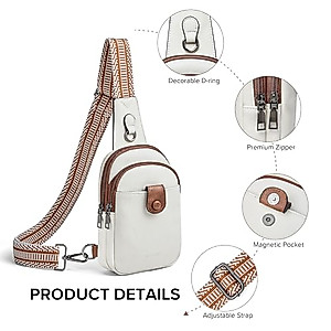 Small Sling Bag for Women Crossbody Purse, Crossbody Bags for Women Trendy, Fanny Pack Crossbody Chest Bag for Men