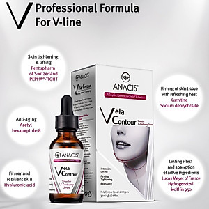 Advanced Neck Serum – V line Jawline - Fine Lines - Neck Wrinkles - Sagging Skin - Serum for Women and Men. Anacis 30ml