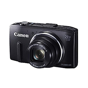 Canon PowerShot SX280 12.1MP Digital Camera with 20x Optical Image Stabilized Zoom with 3-Inch LCD (Black) (OLD MODEL) (Renewed)
