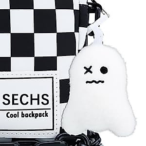 DOB SECHS Crossbody Purse Small Messenger Bags for Women Men Shoulder Bag, Black White Checkered