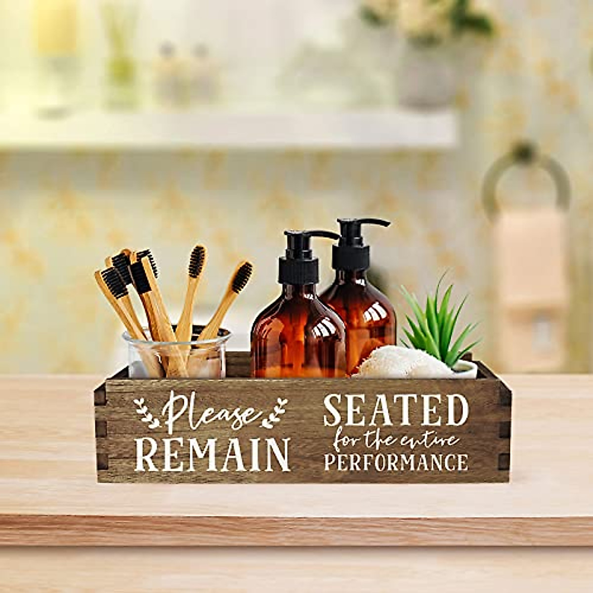 TJ.MOREE Bathroom Toliet Roll Storage Box, Use in Bathroom Toilet Paper Storage Bathroom Decor Box