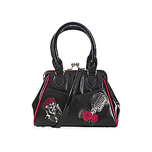 Lost Queen Nashville Rockabilly Vintage Retro Handbag - Black/One Size