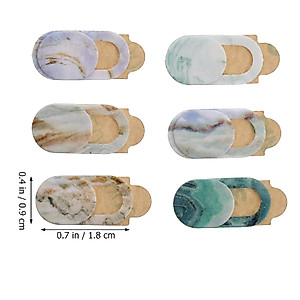 MILISTEN 6Pcs Lens Privacy Cover Smartphone Camera Slide Webcam Slider Cover Tablet Protector Anti- Peeping Covers Phone cam Cover Front Camera Protective Covers Pattern abs Camera Cover b1