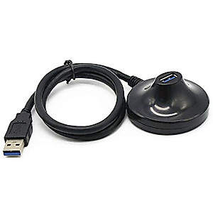 High-Speed USB3.0 WiFi Adapter Extension Cable with Pedestal- Desktop Vertical Base Extension Cable Cradle 3.0 USB Base Dock Holder for USB WiFi Adapter,Wireless Network Adapter,Wi-Fi Antenna