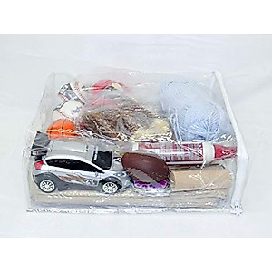 Oreh Homewares Heavy Duty Vinyl Zippered Closet Square Storage Bags (Clear) for Sweaters, Throws, Arts & Crafts, Toys and Much More! (12" x 15" x 5") 3.9 Gallon 20-Pack