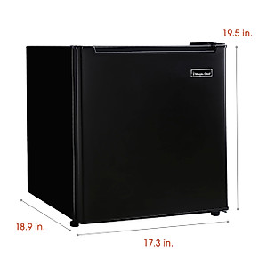 Magic Chef MCAR170BE 1.7 Cubic-ft All-Refrigerator (Black)
