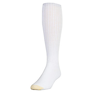 Gold Toe Men's Cotton Over-the-Calf Athletic Socks- 2PK(6 socks(shoe size: 6-12.5))